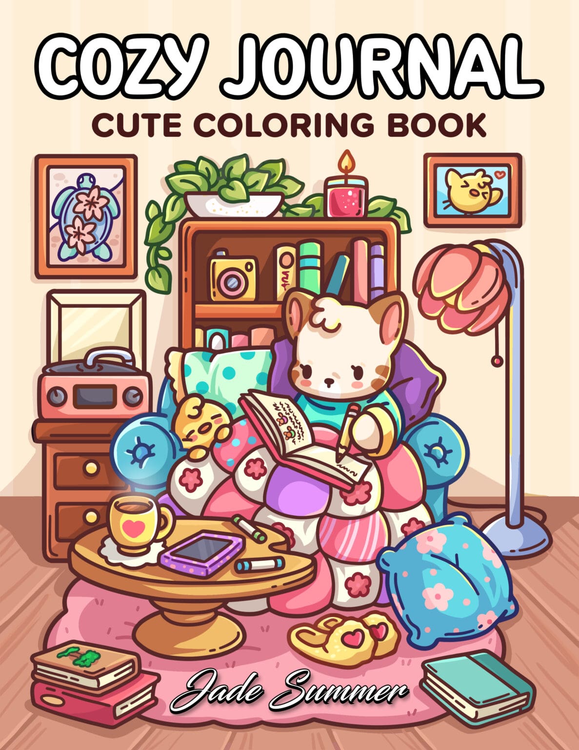 Cozy Journal Coloring Book – Jade Summer