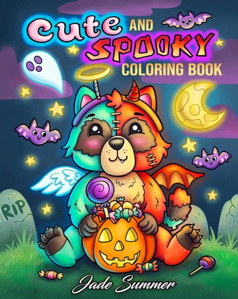 Cute and Spooky Coloring Book – Jade Summer