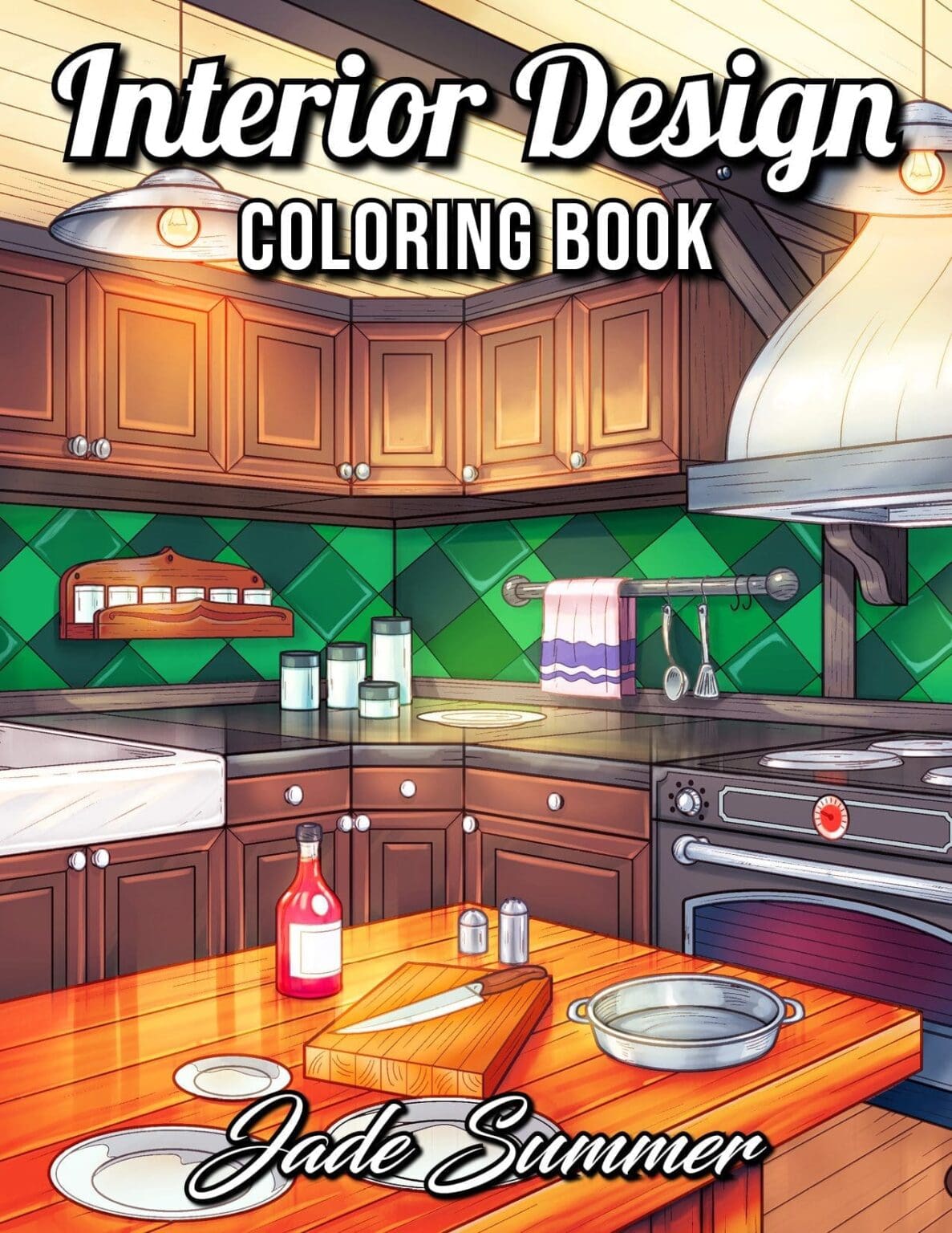 Interior Design Coloring Book | Jade Summer