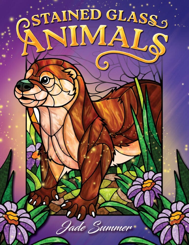 Stained Glass Animals Coloring Book | Jade Summer