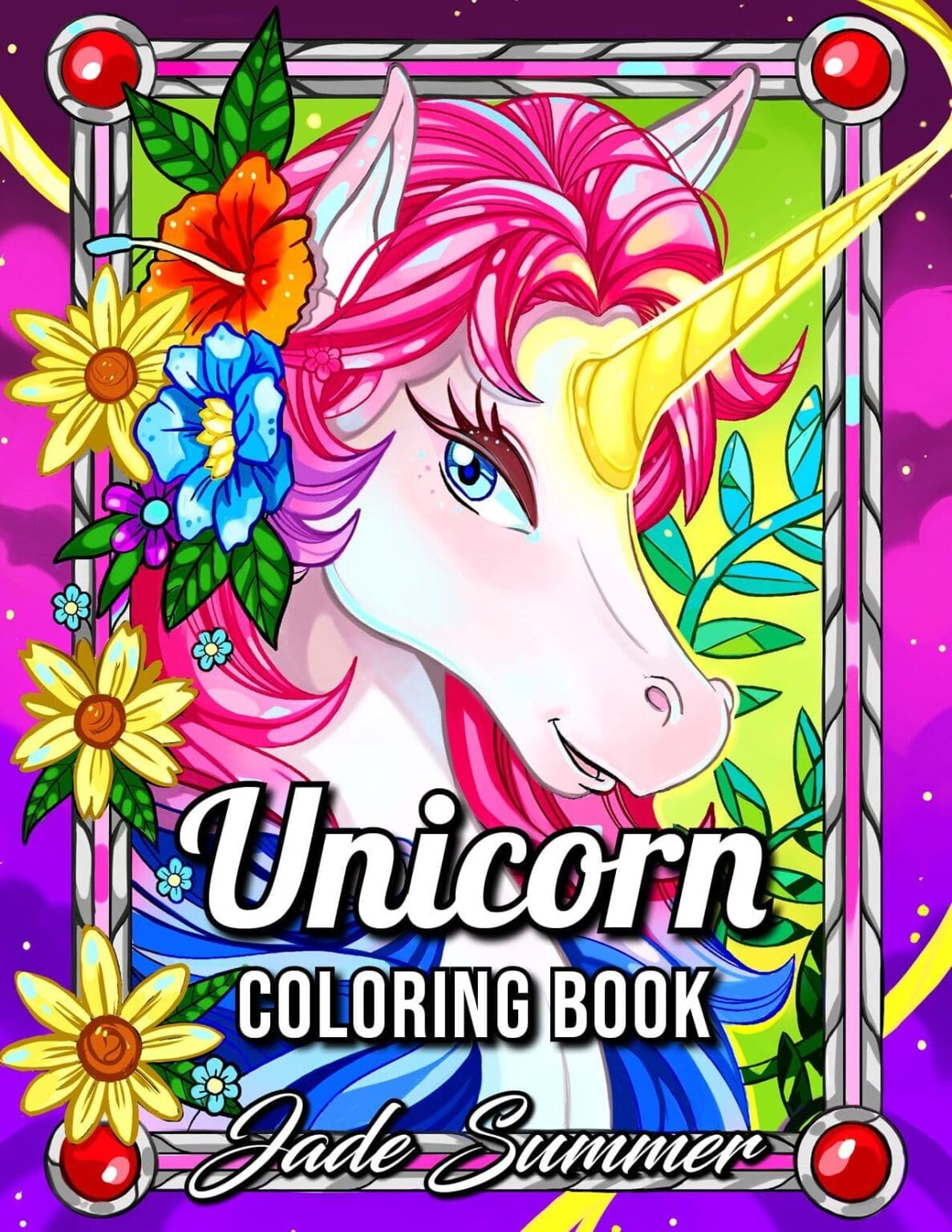 Unicorns Pre-shaded Coloring Book | Jade Summer