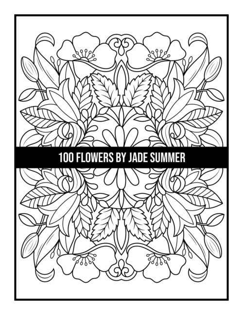 100 Flowers Coloring Book – Jade Summer