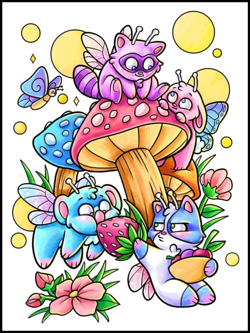 Tiny Animals Coloring Book – Jade Summer
