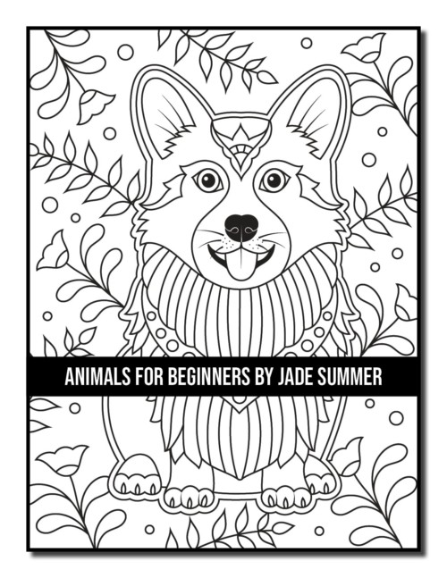 Animals for Beginners Coloring Book | Jade Summer