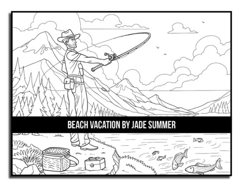 Beach Vacation Coloring Book | Jade Summer