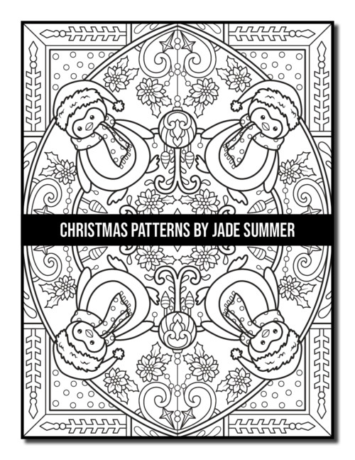 Christmas Patterns Coloring Book – Jade Summer