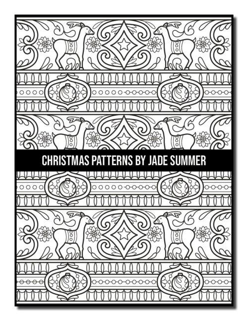 Christmas Patterns Coloring Book – Jade Summer