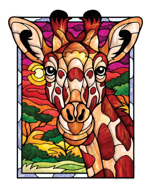 Stained Glass Animals Coloring Book – Jade Summer