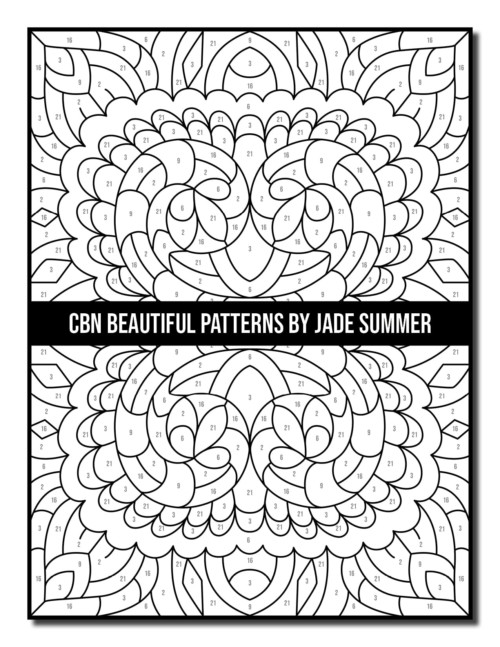 Color by Number Beautiful Patterns – Jade Summer