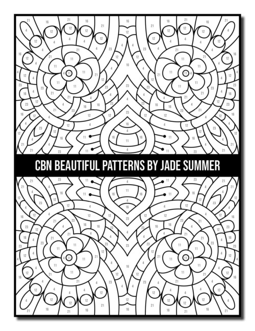 Color by Number Beautiful Patterns – Jade Summer