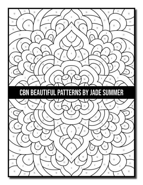 Color by Number Beautiful Patterns – Jade Summer