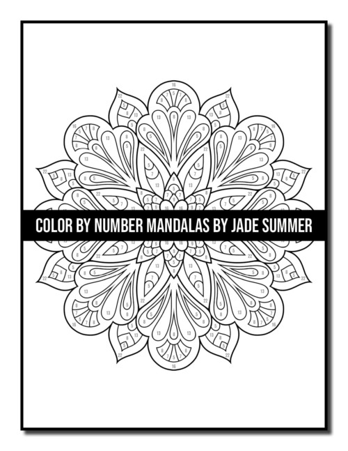 Color by Number Mandalas Coloring Book – Jade Summer