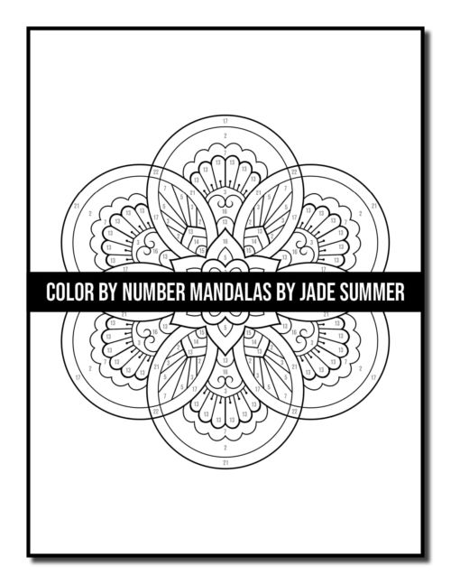 Color by Number Mandalas Coloring Book – Jade Summer