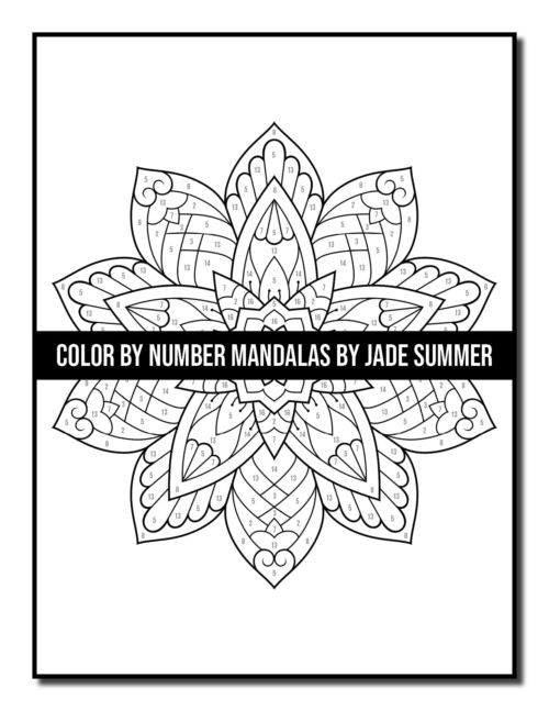 Color By Number Mandalas Coloring Book Jade Summer