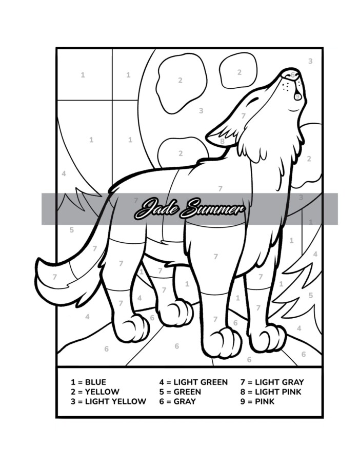 Color by Number Animals for Kids – Jade Summer