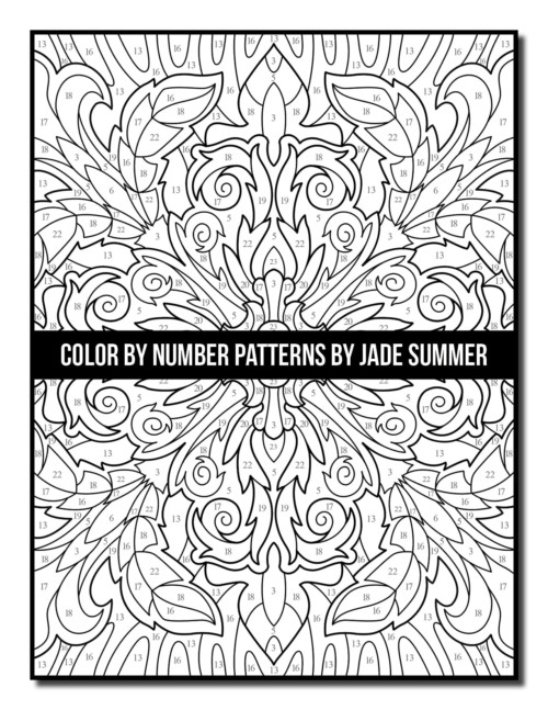 Color by Number Patterns Coloring Book | Jade Summer