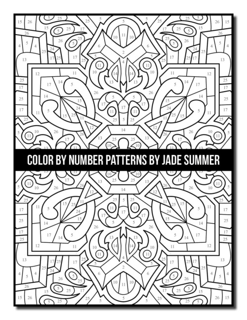 Color by Number Patterns Coloring Book | Jade Summer