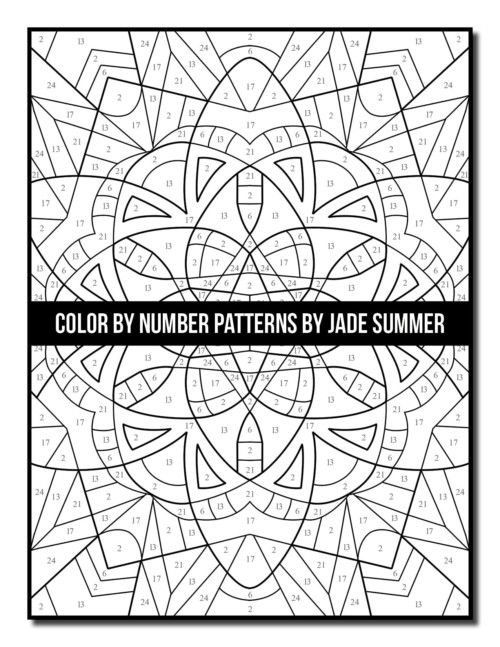 Color by Number Patterns Coloring Book – Jade Summer