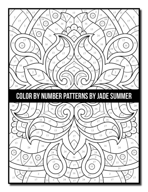 Color by Number Patterns Coloring Book | Jade Summer