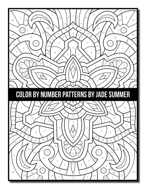 Color by Number Patterns Coloring Book | Jade Summer