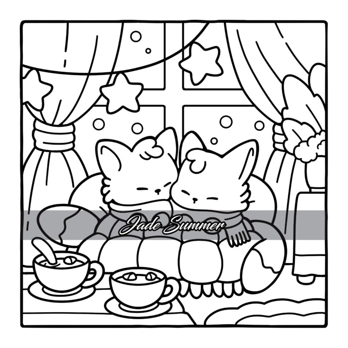 Comfy and Cozy Coloring Book (2nd Edition) – Jade Summer