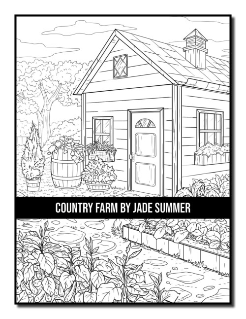 Country Farm Coloring Book | Jade Summer