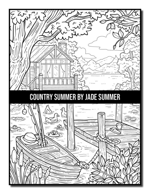 Country Summer Coloring Book | Jade Summer