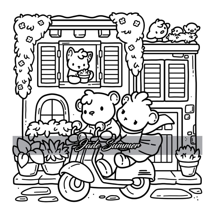 Cozy Europe Coloring Book | Jade Summer