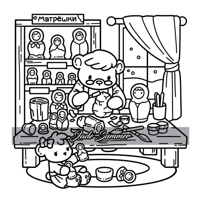 Cozy Europe Coloring Book | Jade Summer