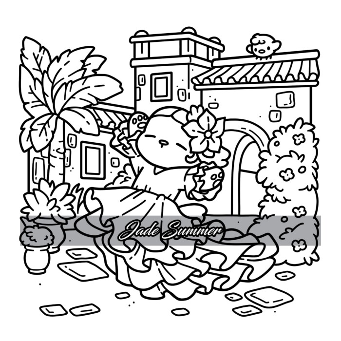 Cozy Europe Coloring Book | Jade Summer