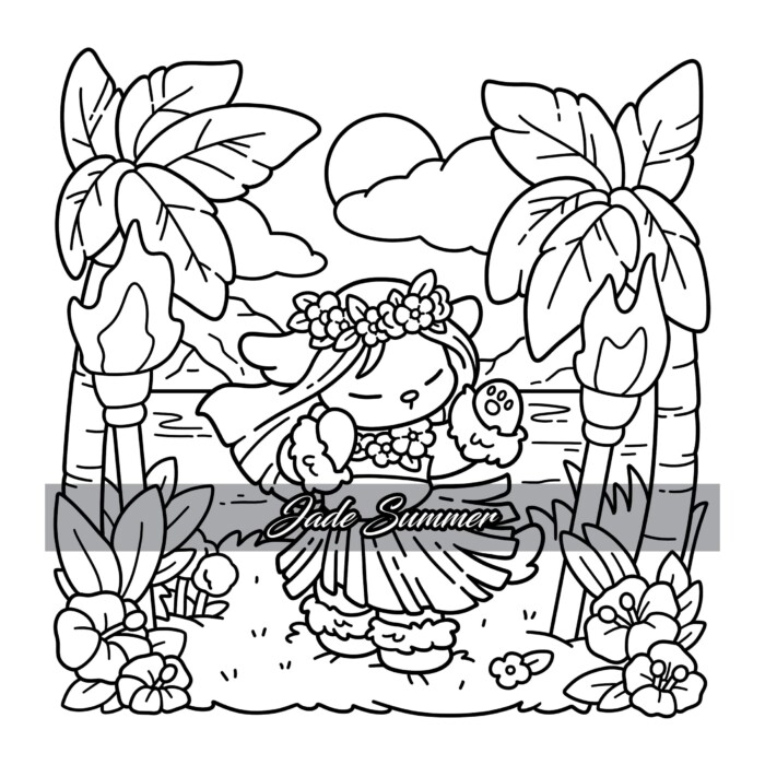 Cozy Hawaii Coloring Book | Jade Summer