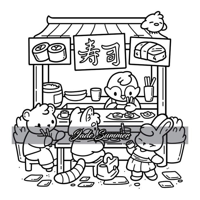 Cozy Japan Coloring Book | Jade Summer