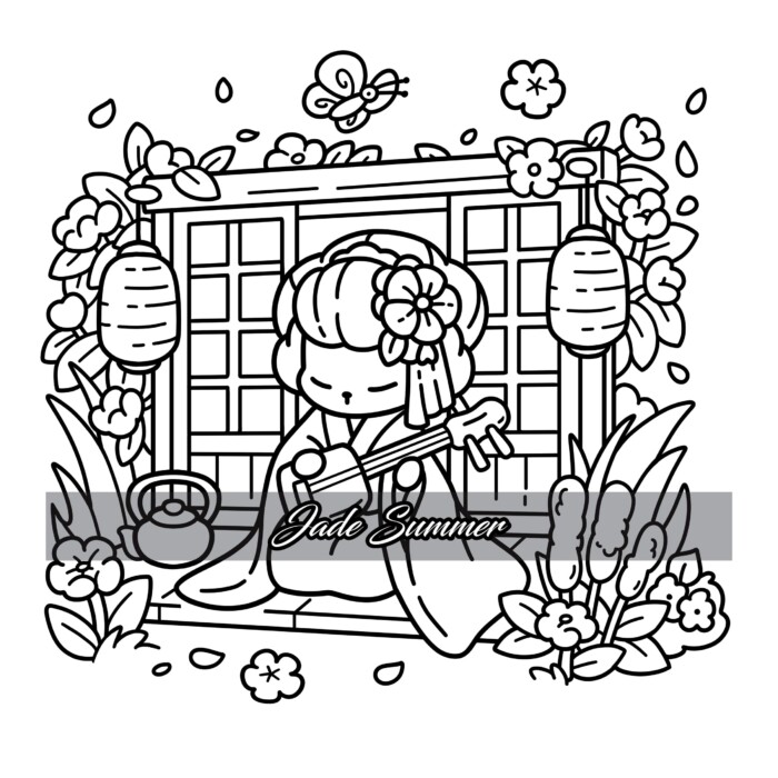 Cozy Japan Coloring Book | Jade Summer