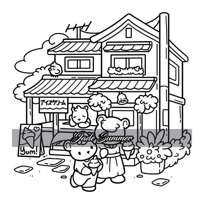 Cozy Japan Coloring Book | Jade Summer