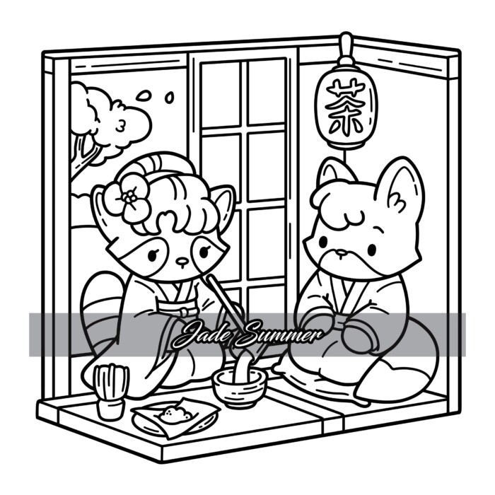 Cozy Japan Coloring Book | Jade Summer
