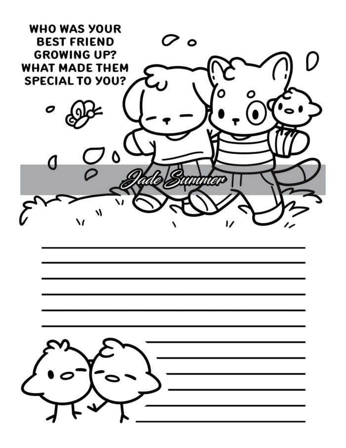 Cozy Journal Coloring Book – Jade Summer