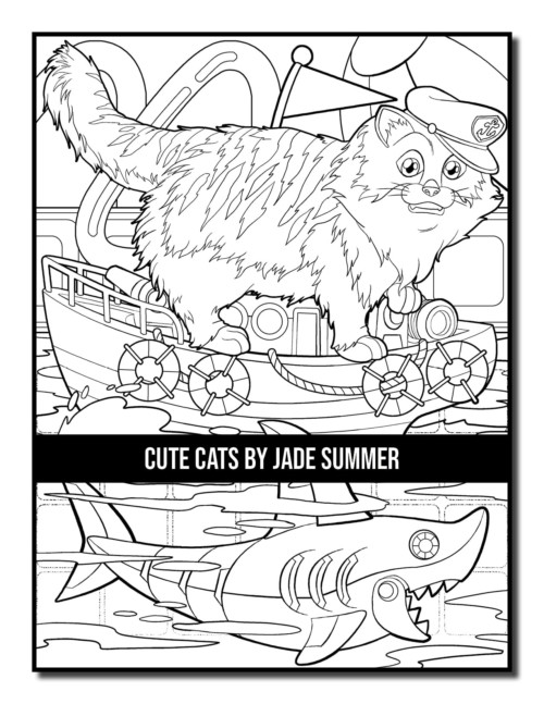 Cute Cats Coloring Book | Jade Summer