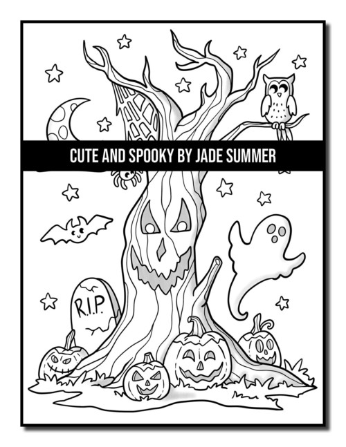 Cute and Spooky Coloring Book – Jade Summer