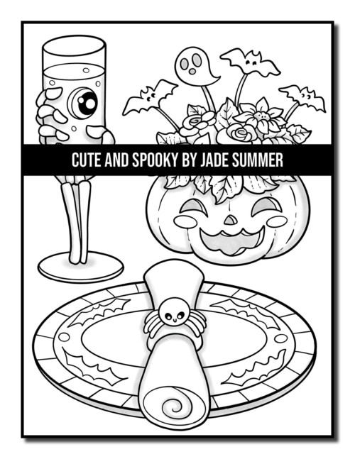 Cute and Spooky Coloring Book – Jade Summer