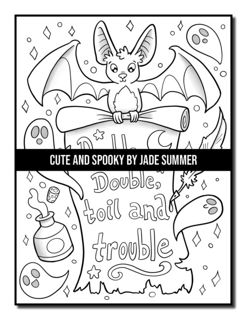 Cute and Spooky Coloring Book | Jade Summer
