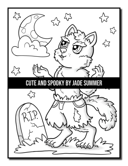 Cute and Spooky Coloring Book | Jade Summer