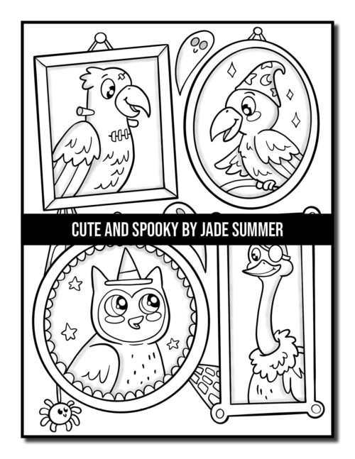 Cute and Spooky Coloring Book | Jade Summer