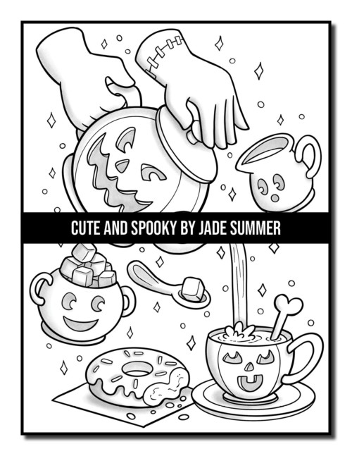 Cute and Spooky Coloring Book – Jade Summer