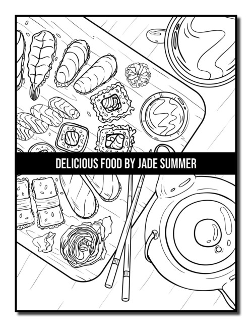 Delicious Food Coloring Book – Jade Summer