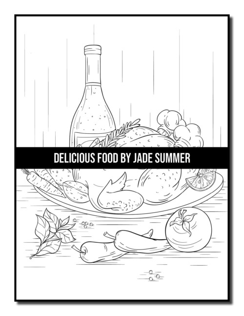 Delicious Food Coloring Book – Jade Summer
