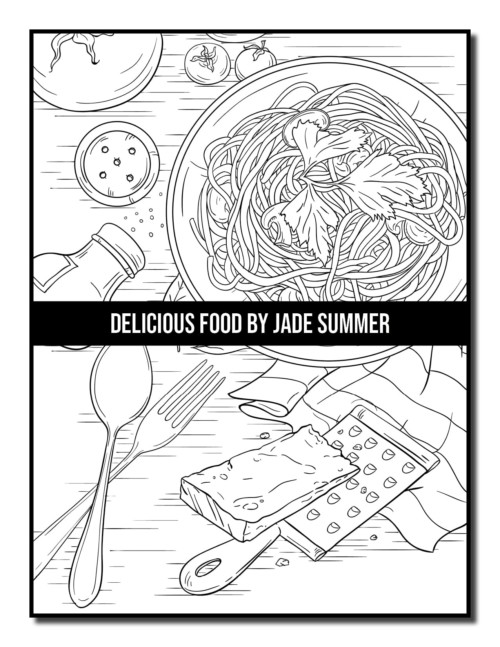 Delicious Food Coloring Book | Jade Summer