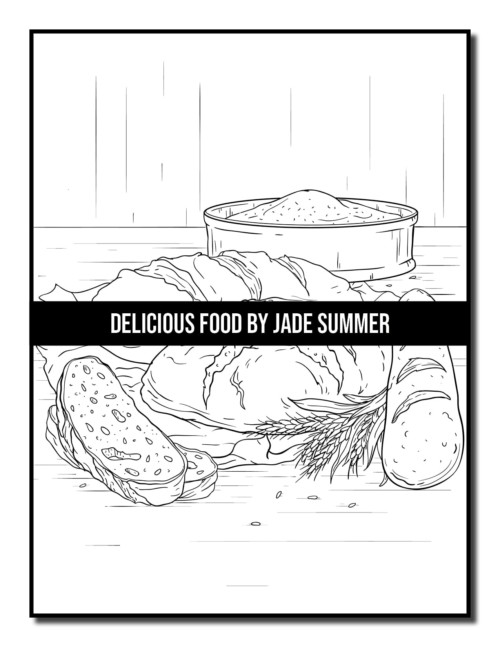 Delicious Food Coloring Book – Jade Summer