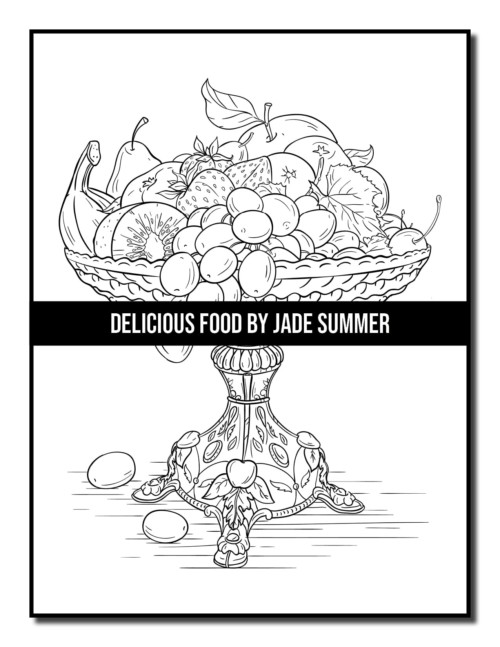 Delicious Food Coloring Book | Jade Summer