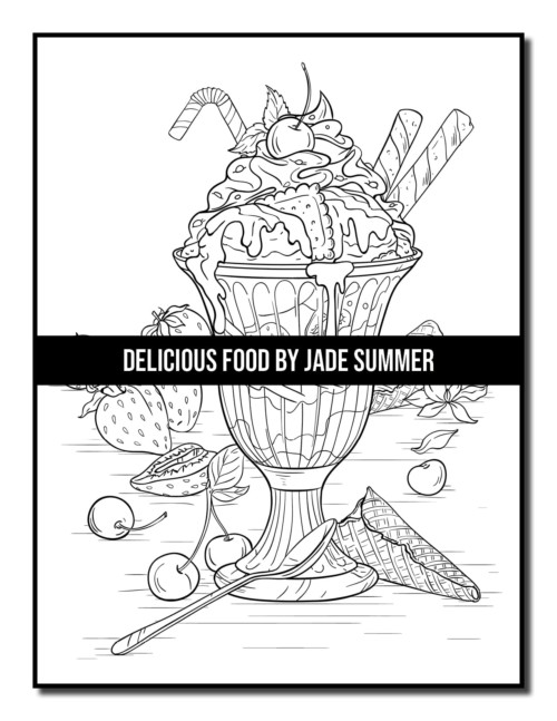 Delicious Food Coloring Book | Jade Summer
