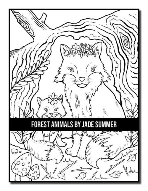 Forest Animals Coloring Book – Jade Summer